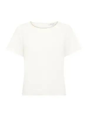 Gerard Darel Ciara Metallic Trim Round Neck Top