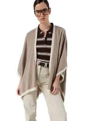Gerard Darel Lili Cashmere Draped Poncho