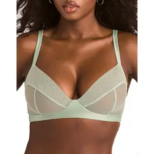ADORE ME Tannessee Unlined Plunge Bra - Medium Green