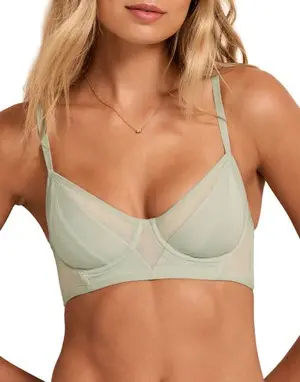 ADORE ME Maddeyy Unlined Demi Bra - Medium Green