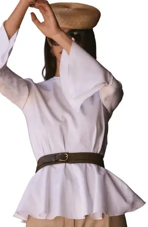 THE IQ COLLECTION Pia Shirt With Ruffle Detail