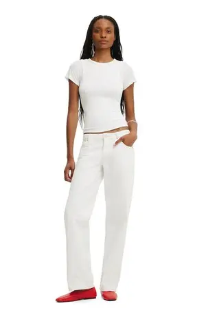 COTTON ON Double Layer Short Sleeve T-shirt - White