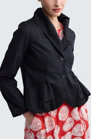 LUUKAA Dorelle Solid Balloon Jacket - Black