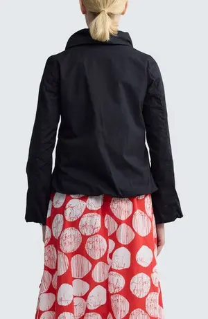 LUUKAA Dorelle Solid Balloon Jacket - Black