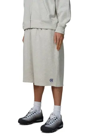 GOOD FOR NOTHING Baggy Halftone Shorts - Grey