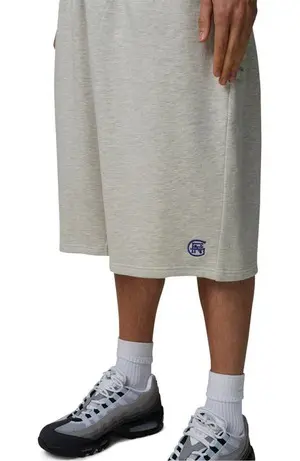 GOOD FOR NOTHING Baggy Halftone Shorts - Grey