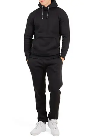 BRAVE SOUL Hoodie And Jogger Set - Black