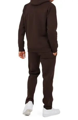 BRAVE SOUL Hoodie And Jogger Set - Brown