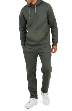 BRAVE SOUL Hoodie And Jogger Set - Green