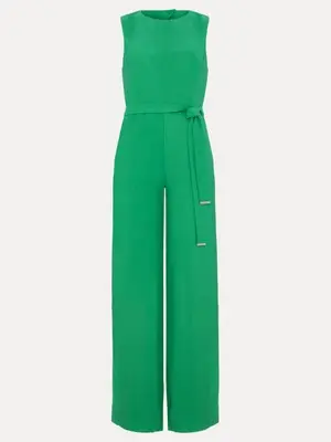 PHASE EIGHT Marta Sleeveless Wide Leg Jumpsuit - Green