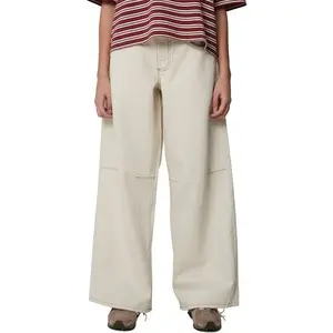 GOOD FOR NOTHING Denim Wide Leg Jeans - Beige