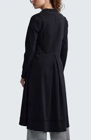 LUUKAA Ysolde Contrast-stitch Long Jacket