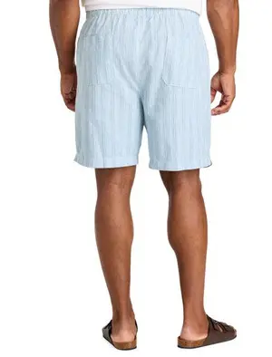 OAK HILL BY DXL Big & Tall Striped Cabana Shorts