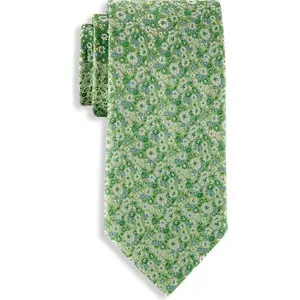 Michael Kors Big & Tall Avignon Floral Neck Tie - Green
