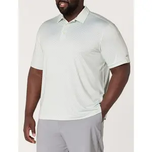 REEBOK Big & Tall Geometric Dot Performance Polo Shirt - Dew