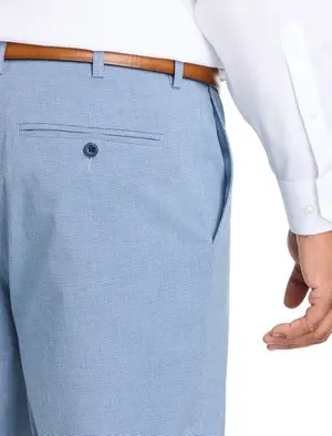 OAK HILL BY DXL Big & Tall Waist-relaxer Micro Check Suit Pants