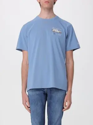 MC2 SAINT BARTH Cotton Crew Neck T-shirt - Gnawed Blue