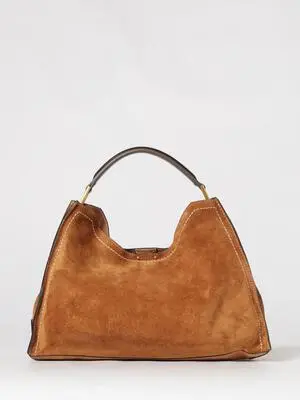 GIANNI CHIARINI Suede Top Handle Bag - Brown