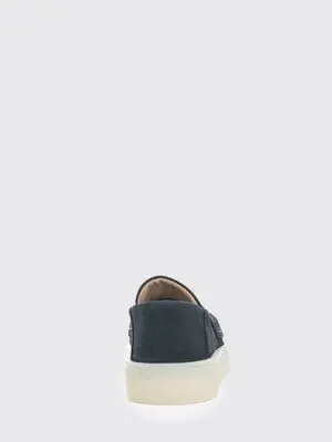 BOSS Suede Loafers With Penny Bar And Rubber Sole - Blue