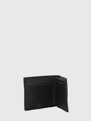BOSS Bifold Synthetic Leather Wallet With Monogram Pattern And Eight Slots