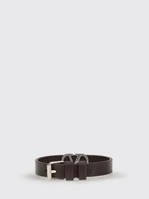 Valentino Garavani Leather Vlogo Bracelet - Violet