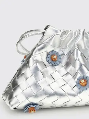 Bottega Veneta Woven Mini Bag - Silver