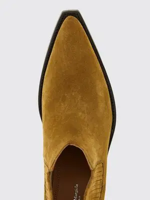 MAISON MARGIELA Suede Almond Toe Chelsea Boots - Brown