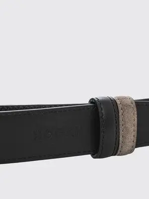 Hogan Reversible Leather Belt - Beige