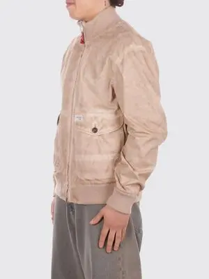 FAY Bomber In Cotton And Nylon Canvas - Mastic