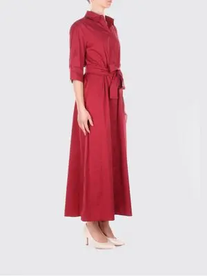 Max Mara Belted Shirt Dress - Red