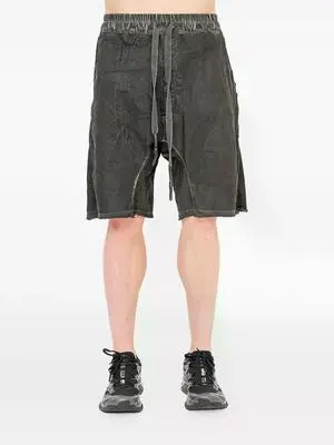 ISAAC SELLAM EXPERIENCE Charcoal Decontracte Fracture Shorts