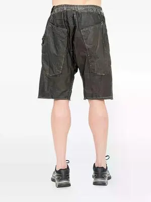 ISAAC SELLAM EXPERIENCE Charcoal Decontracte Fracture Shorts