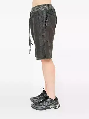 ISAAC SELLAM EXPERIENCE Charcoal Decontracte Fracture Shorts