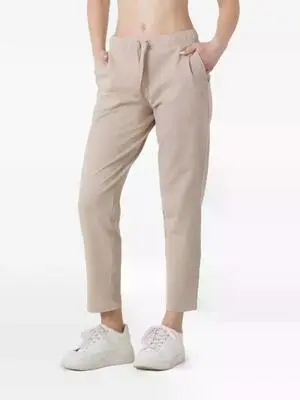 DIMENSIONE DANZA Beige Drawstring Waist Track Pants