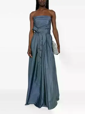 Women's Strapless Belted Maxi Dresses