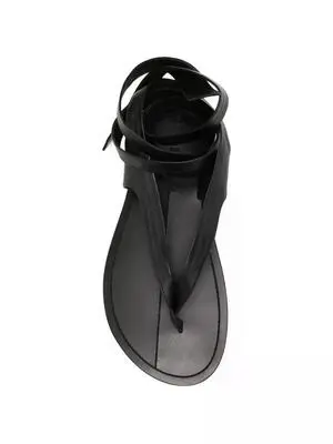 A.emery Elmer Flat Sandals - Black