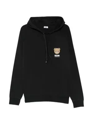 Moschino Teddy Bear Logo Hoodie - Black