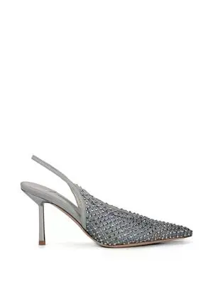 Crystal Embellished Slingback Pumps
