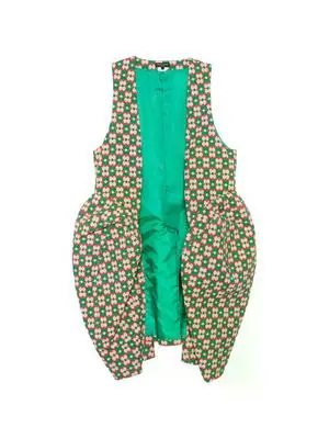 Comme Des Garçons Geometric Pattern Sculptural Coat