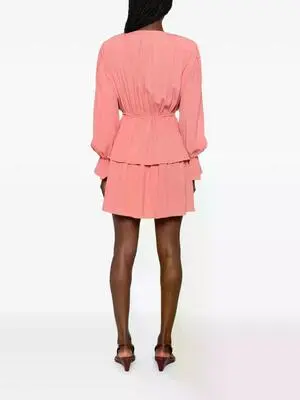 CARLA G. Tie-neck Mini Dress