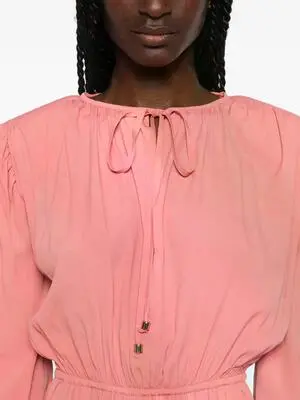 CARLA G. Tie-neck Mini Dress