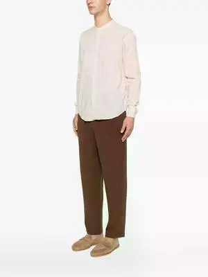 Imperial Mandarin-collar Long-sleeve Shirt