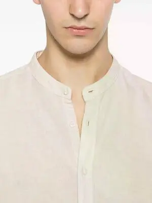 Imperial Mandarin-collar Long-sleeve Shirt