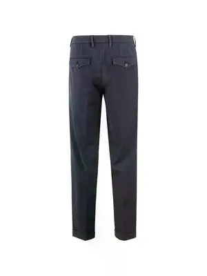MYTHS Zeus Pleated Turn-up Trousers
