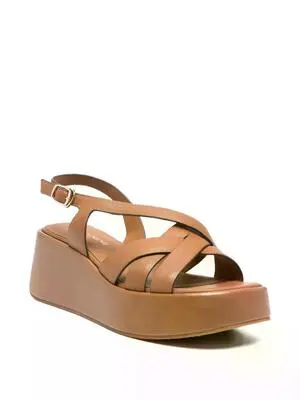 BRUNO PREMI Crossover-strap Platform Sandals
