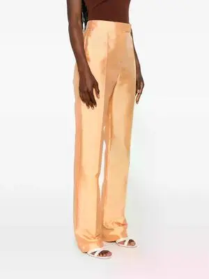 Valentino Garavani Pressed-crease Tailored Trousers - Orange