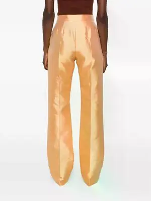 Valentino Garavani Pressed-crease Tailored Trousers - Orange