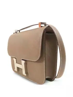 Hermès Constance 24 Calfskin Crossbody Bag - Grey