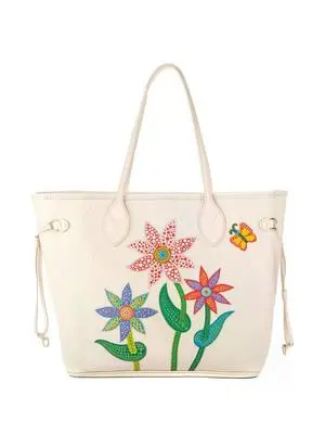 LOUIS VUITTON X Yayoi Kusama 2023 Mm Neverfull Tote Bag - Neutrals