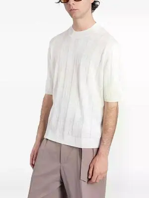 BALLANTYNE Ribbed-knit T-shirt